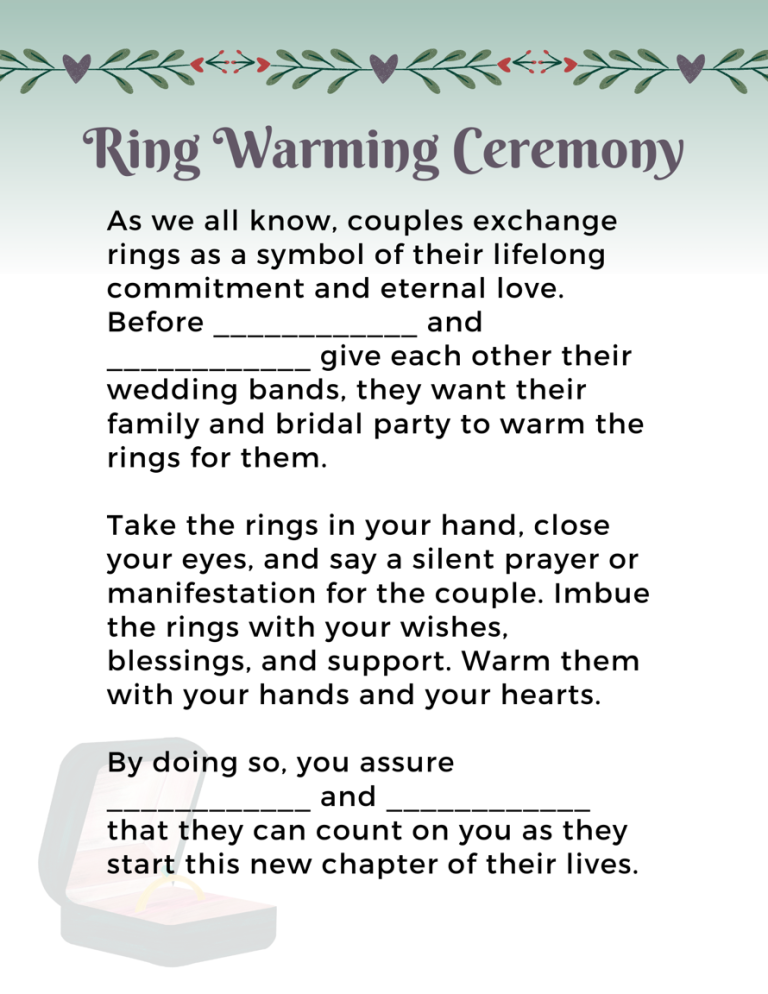 3 Ring Warming Ceremony Scripts & Samples (+Free PDFs)