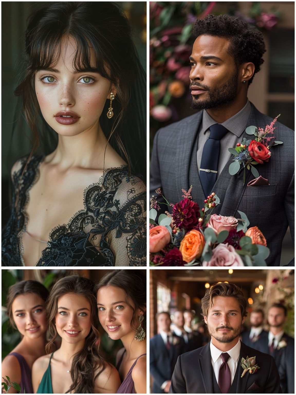 Gothic Dark Wedding Theme Ideas & Color Palette