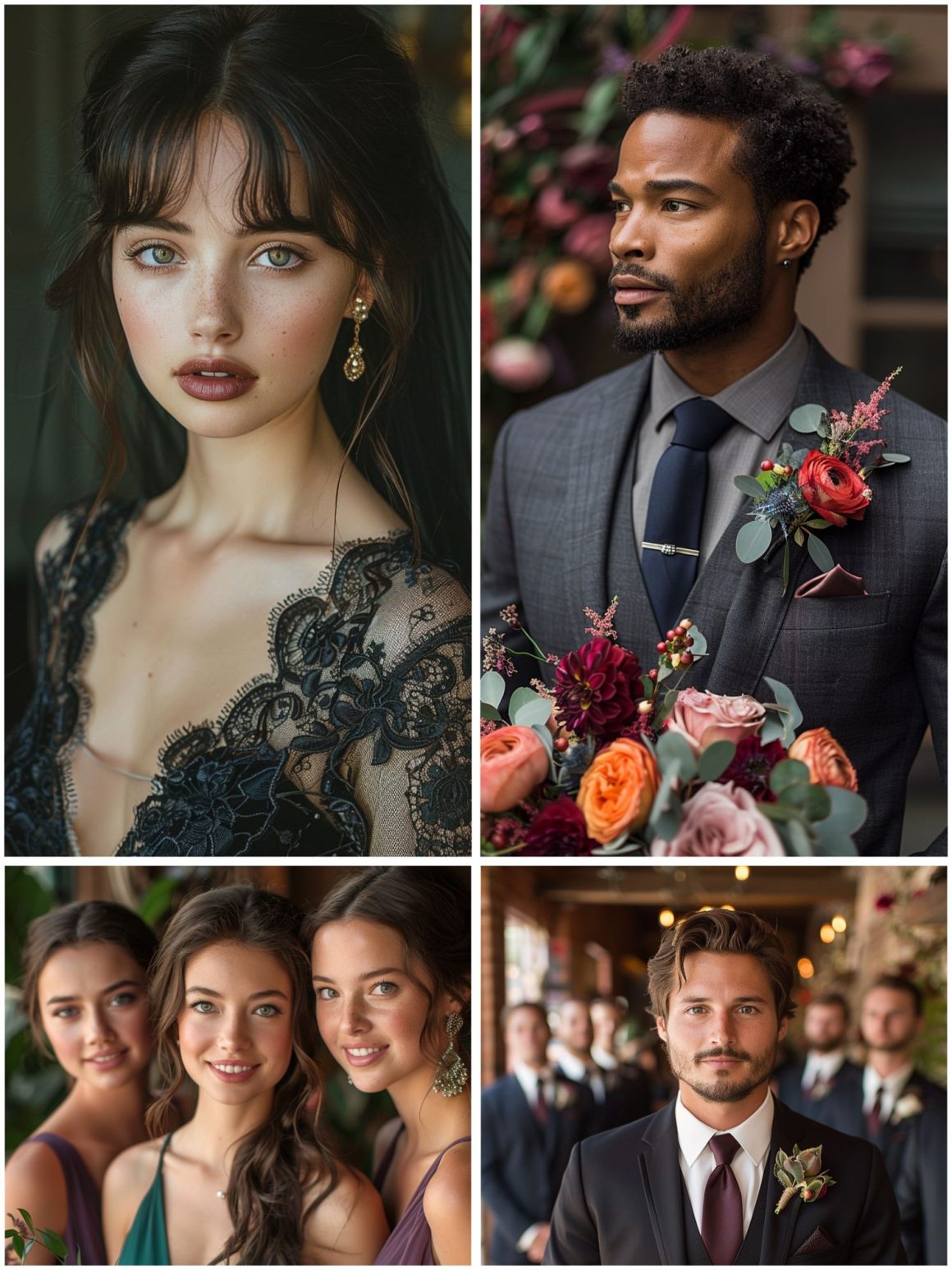 Gothic Dark Wedding Theme Ideas & Color Palette