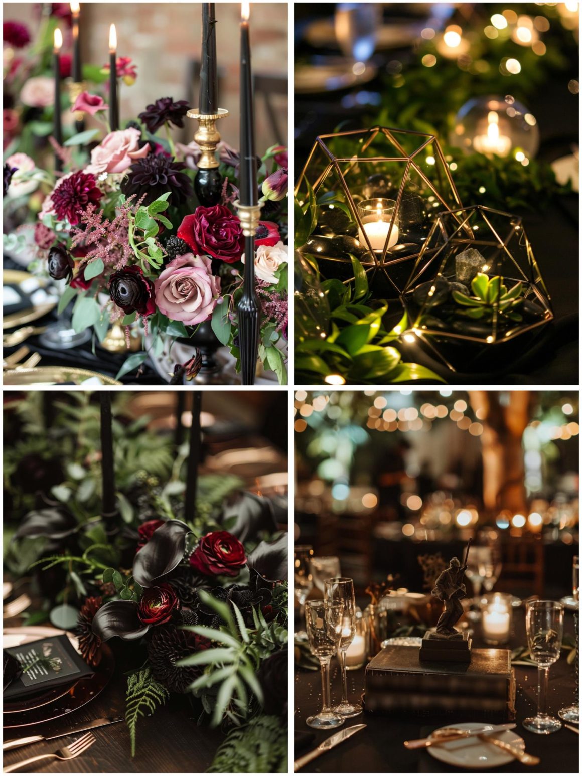Sophisticated Black Wedding Theme Ideas for Elegance