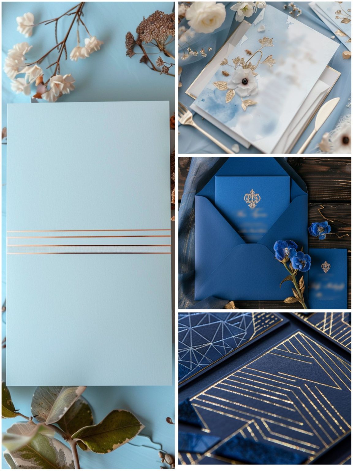 Regal Blue and Gold Wedding Theme Ideas for Splendor