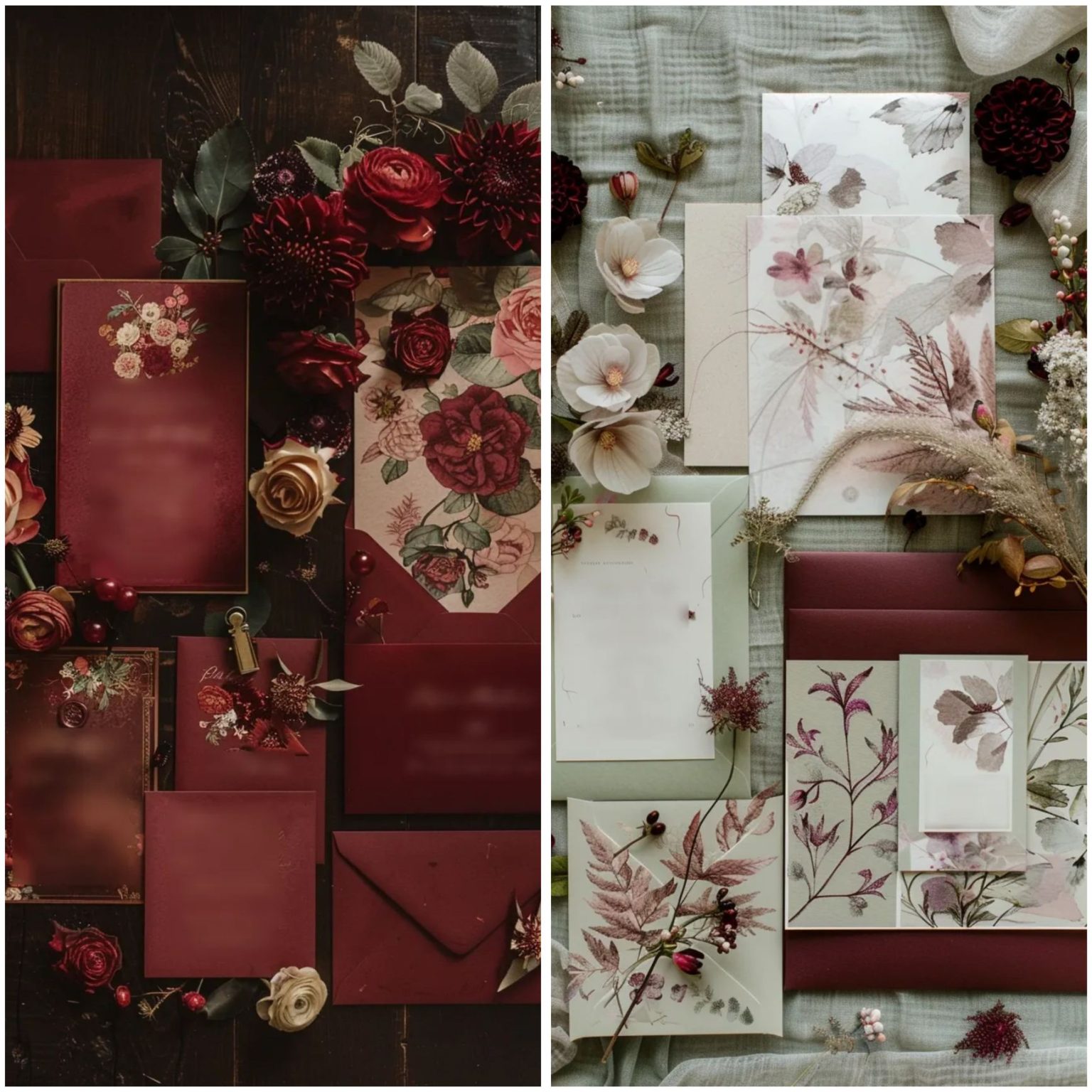 Rich Burgundy Wedding Theme Ideas for Depth