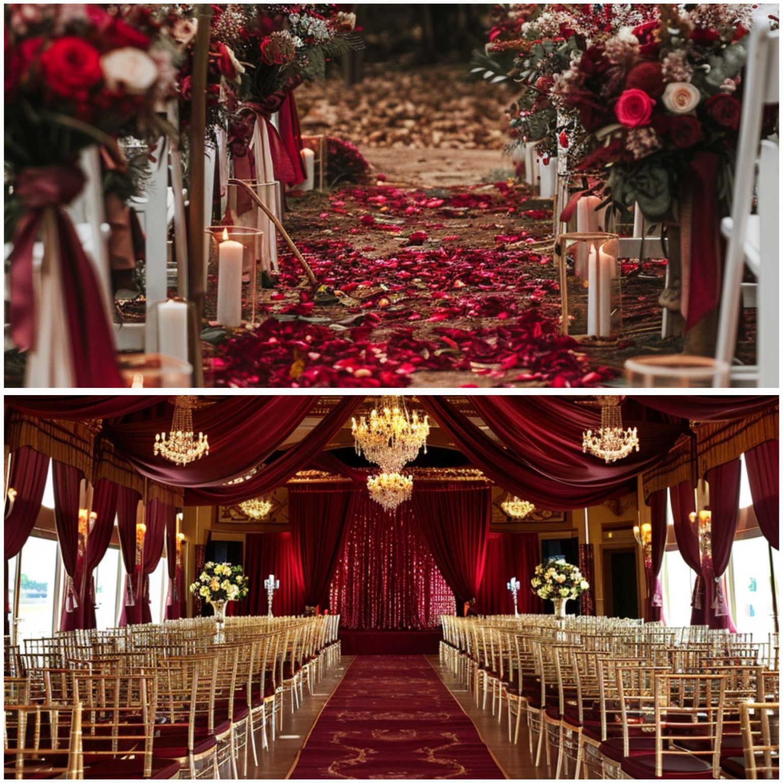 Rich Burgundy Wedding Theme Ideas for Depth