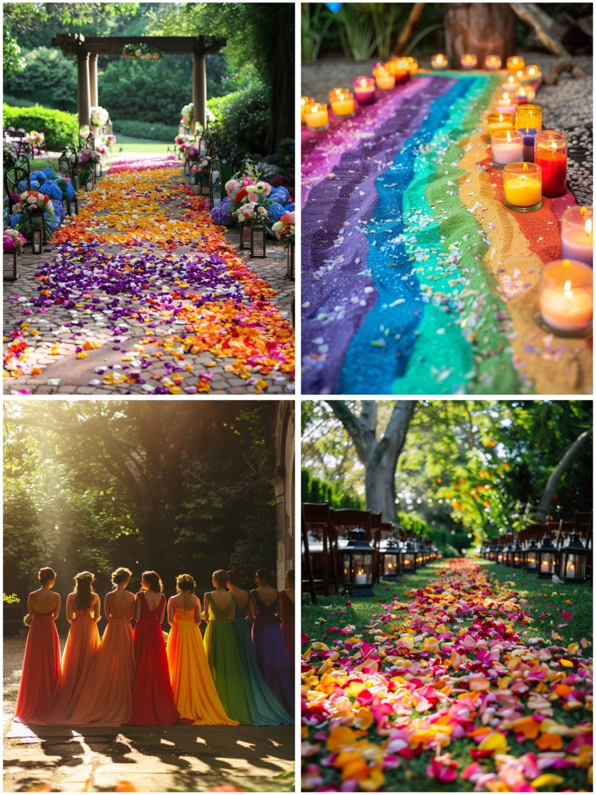 Colorful Rainbow Wedding Theme Ideas for Joyful Love