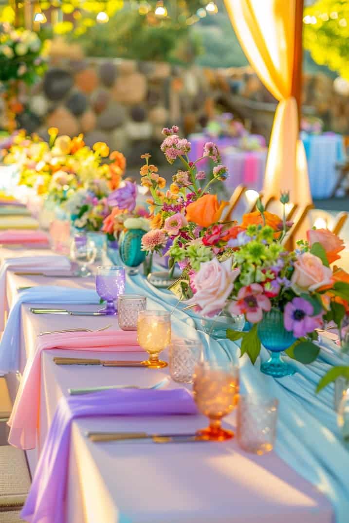 Colorful Rainbow Wedding Theme Ideas for Joyful Love