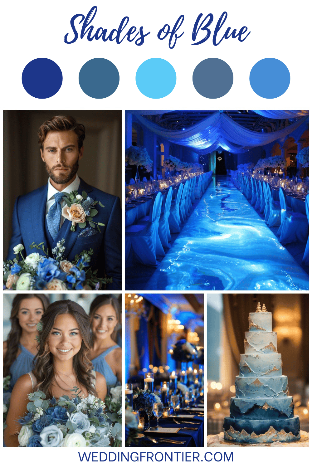 Shades of Blue for Your Wedding Theme (Color Palette Ideas)