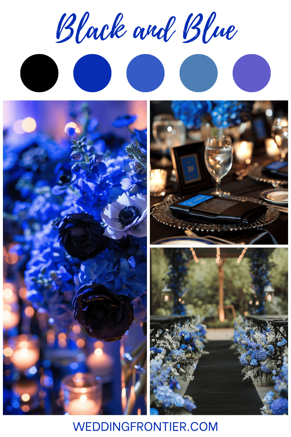 Elegant Black and Blue Wedding Theme Ideas You Must See!