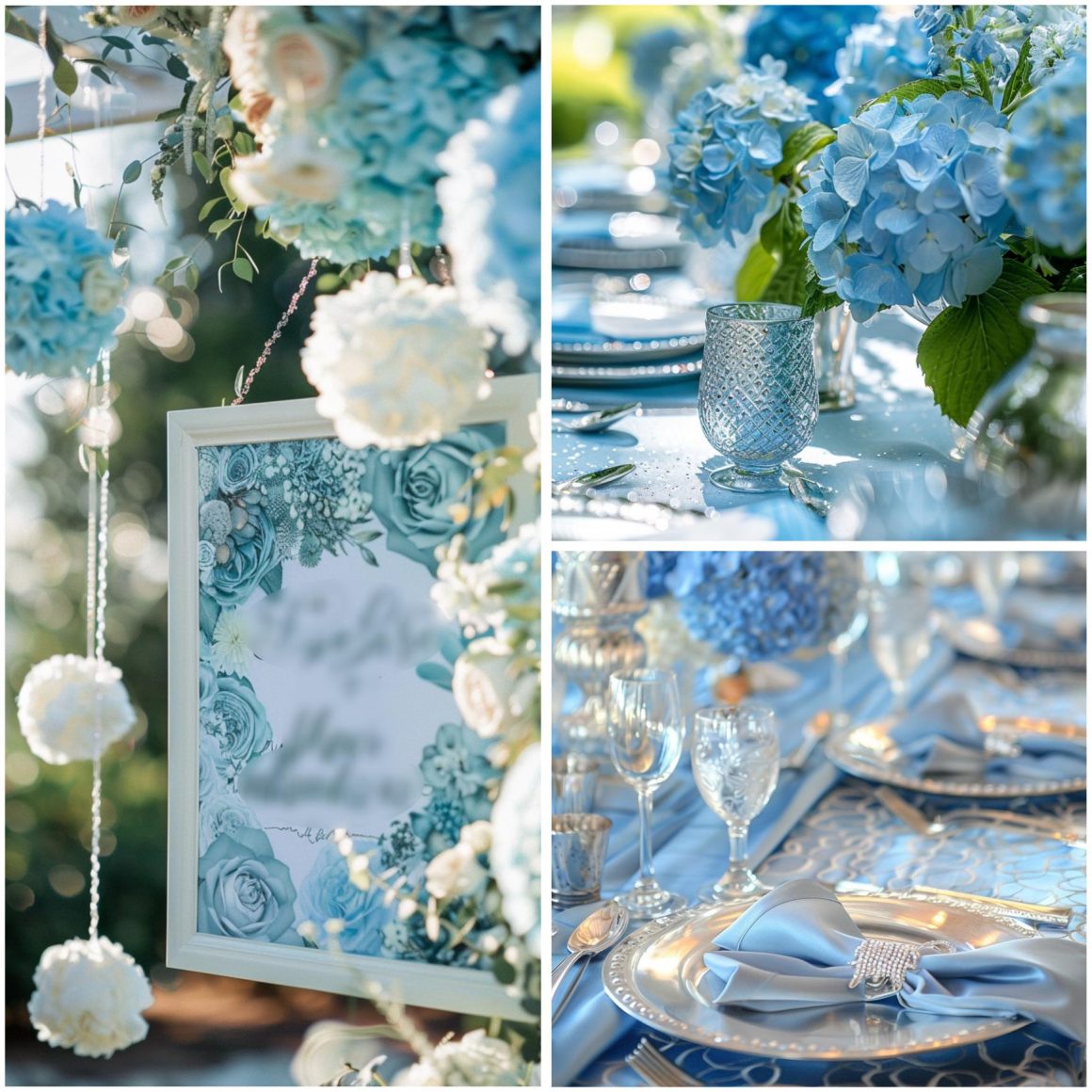 Sleek Blue and Silver Wedding Ideas for Elegance