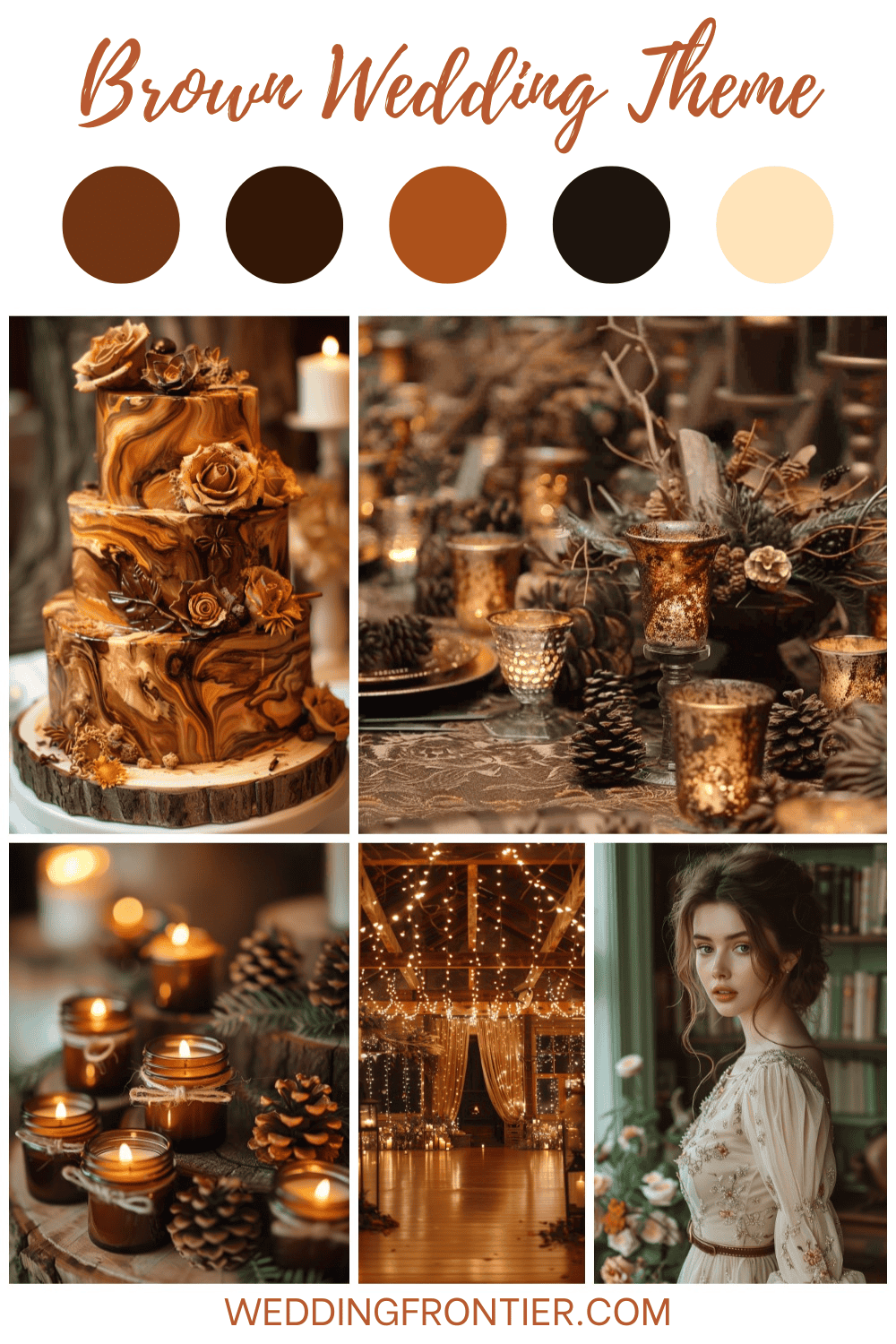 Earthy Brown Wedding Theme Ideas for Rustic Charm