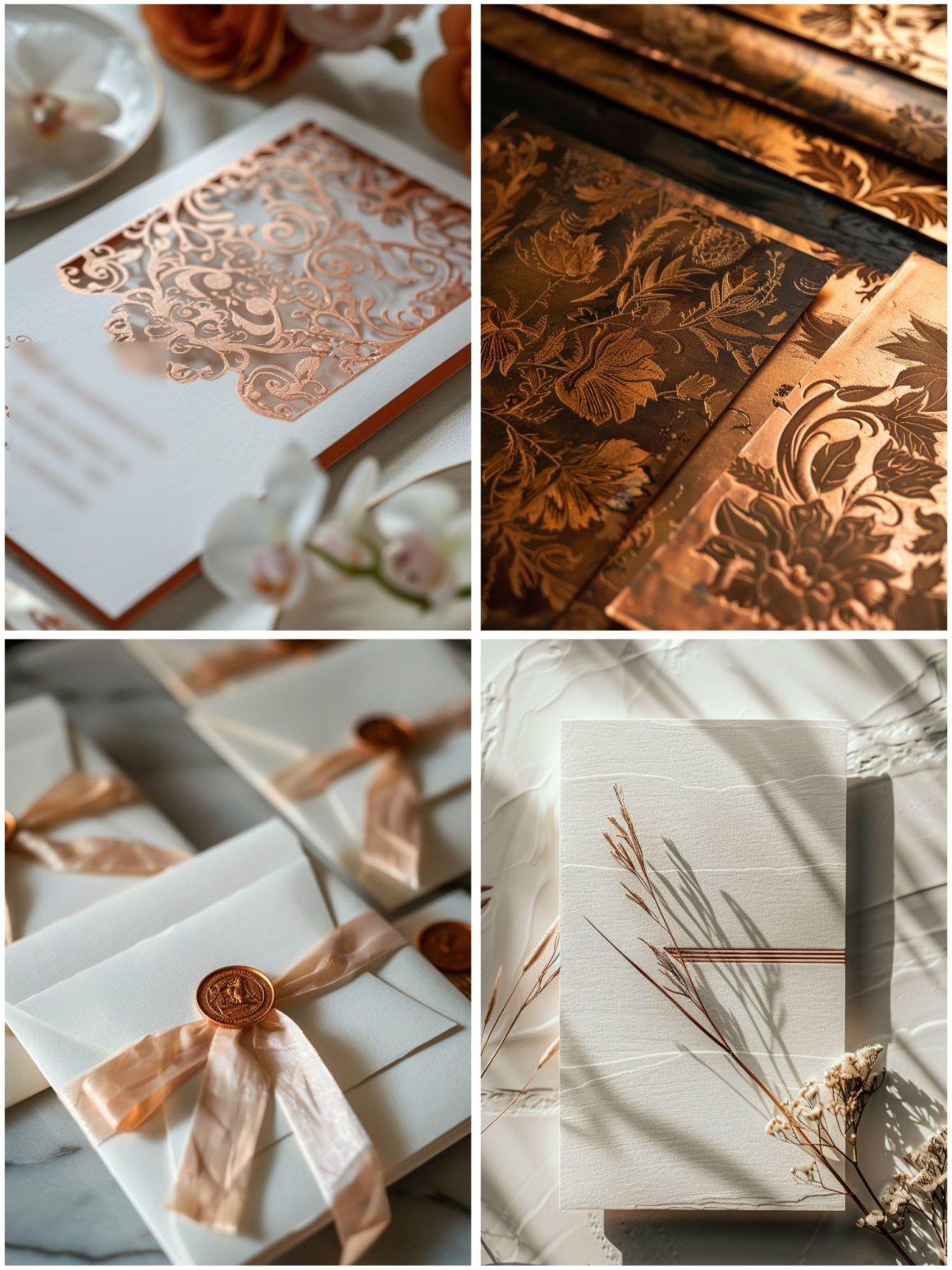 Warm Copper Wedding Theme Ideas for Rustic Shine