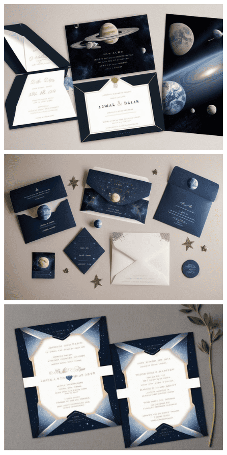 Cosmic Space Wedding Theme Ideas for Stardust