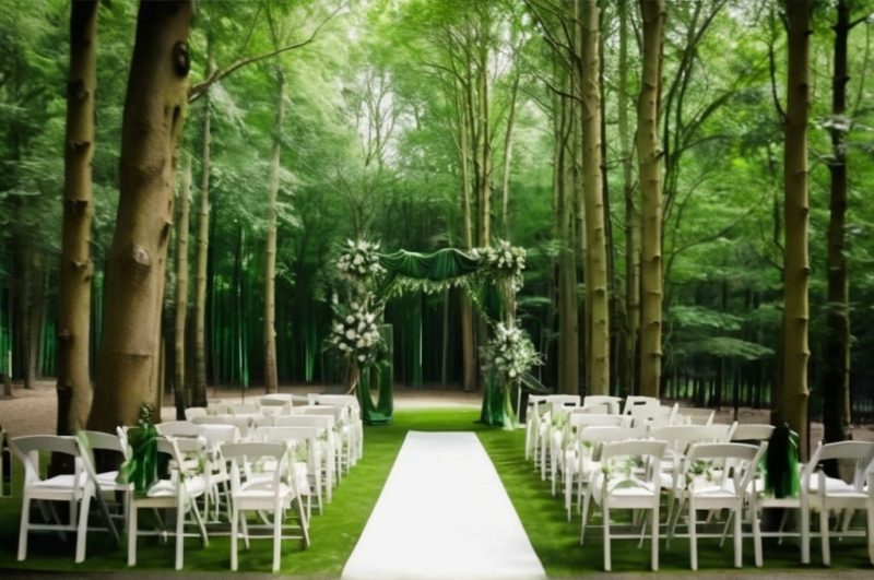 Lush Forest Green Wedding Ideas for Wilderness