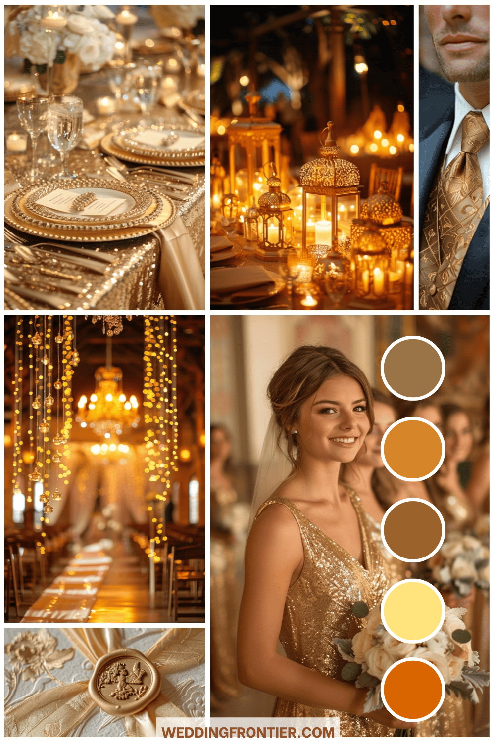 Charming Gold Wedding Theme Ideas You'll Adore!