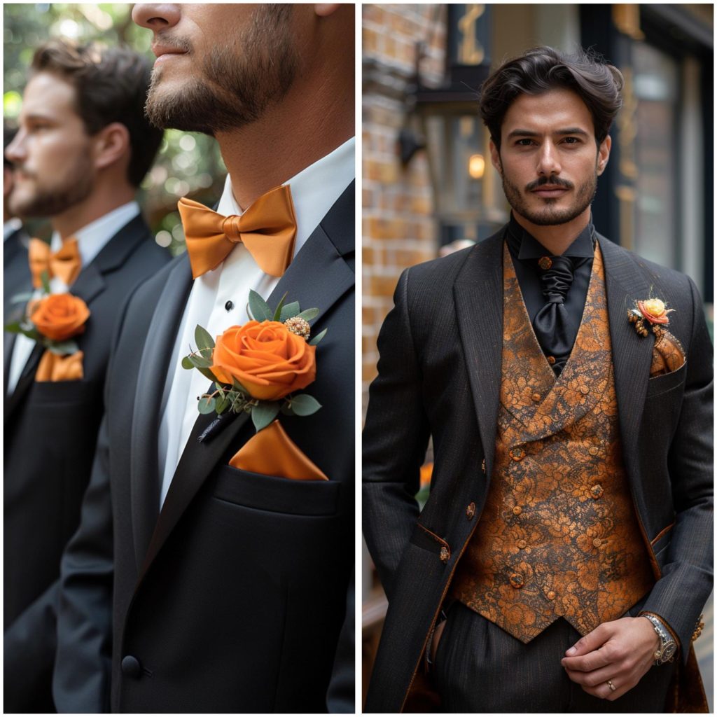Autumnal Burnt Orange and Gold Wedding Ideas