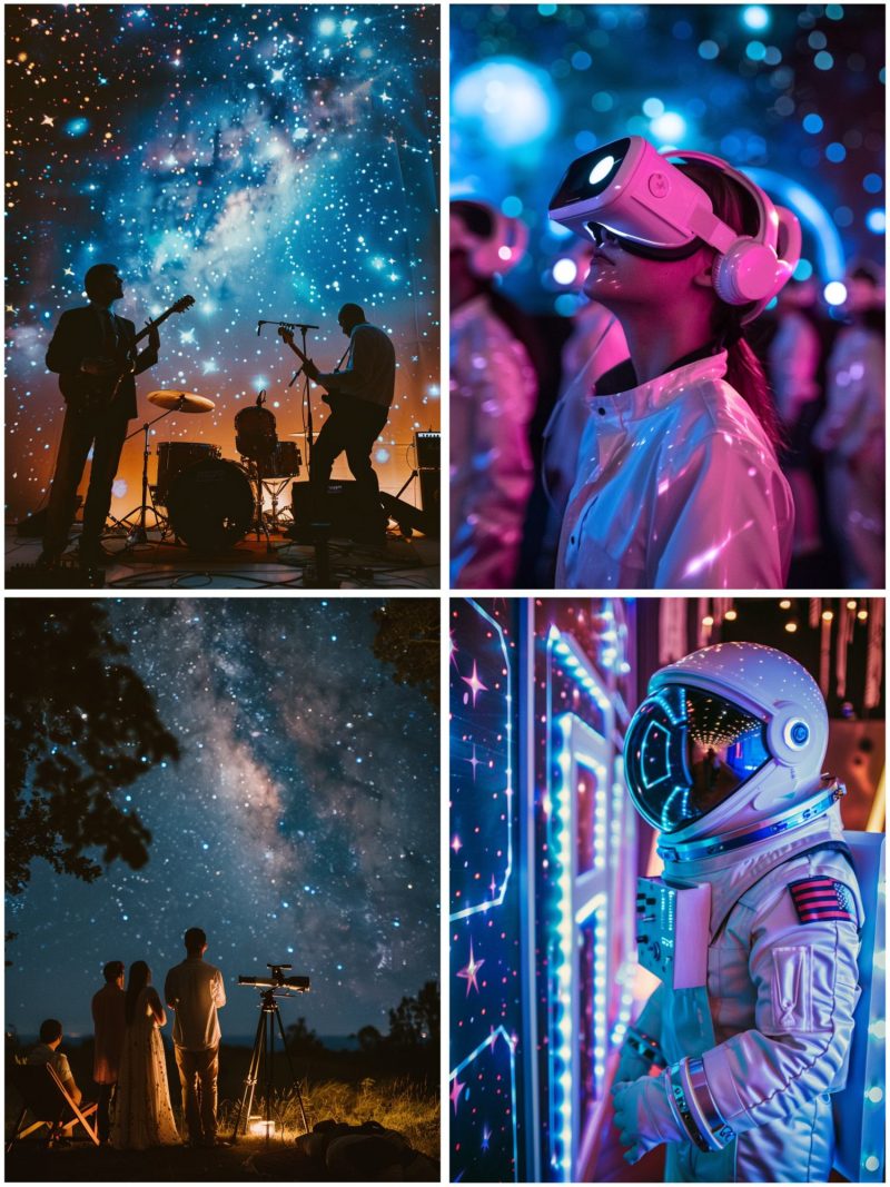 Cosmic Space Wedding Theme Ideas for Stardust