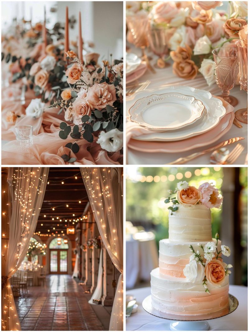 Soft Peach Wedding Theme Ideas for Gentle Elegance