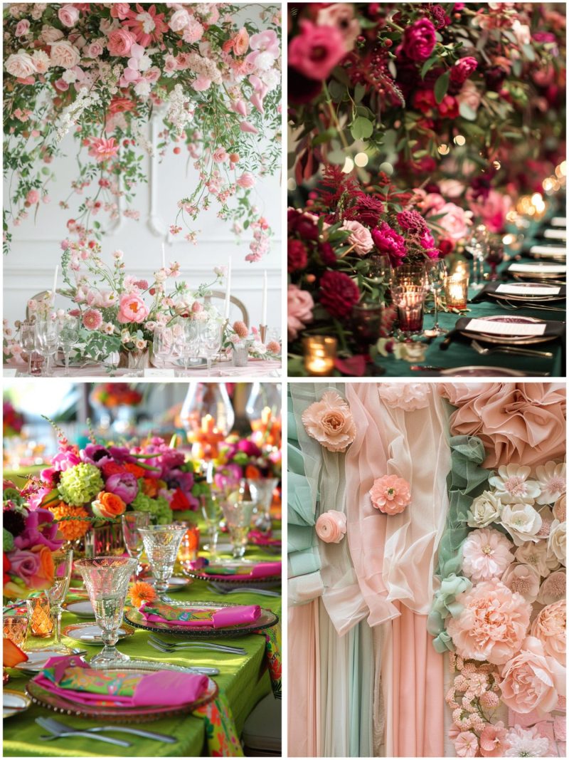 Fresh Pink and Green Wedding Theme Ideas for Spring