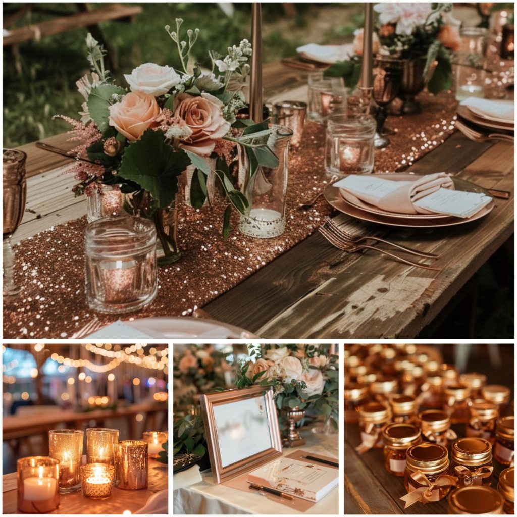 Glamorous Rustic Rose Gold Wedding Ideas You'll Love