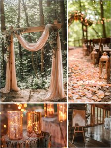 Glamorous Rustic Rose Gold Wedding Ideas You'll Love