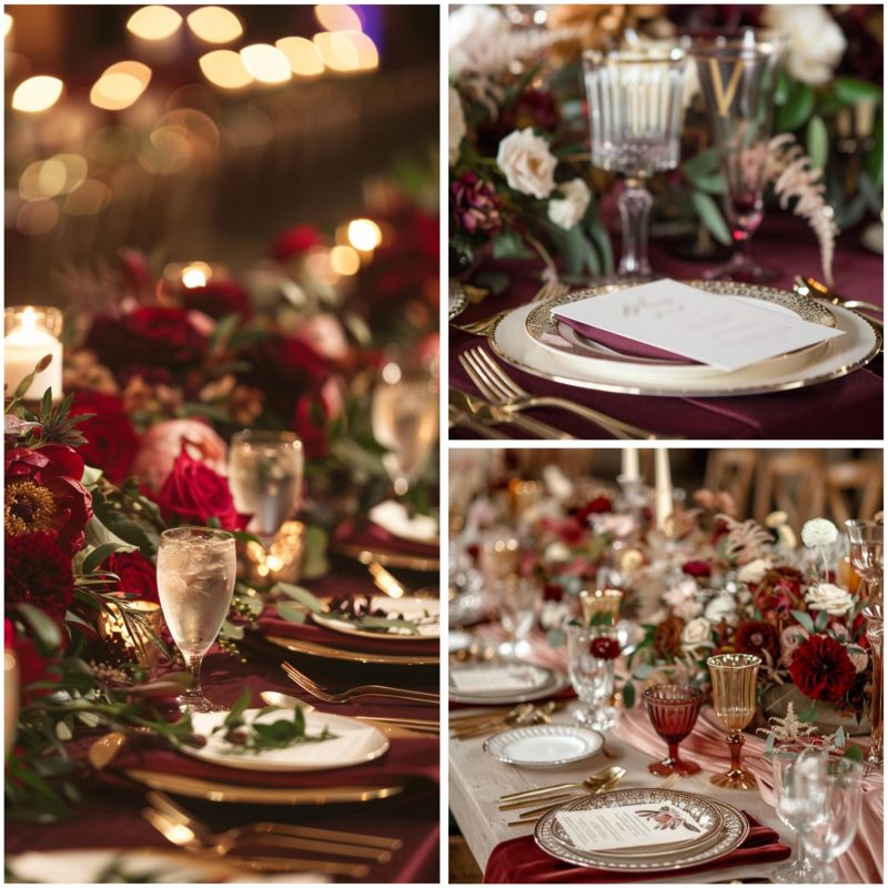 Rich Maroon Wedding Theme Ideas for Elegance