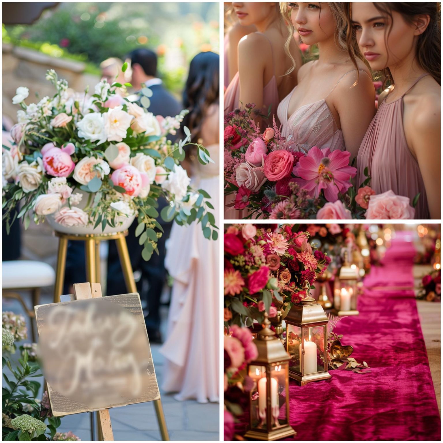 Chic Pink and Gold Wedding Theme Ideas for Glam