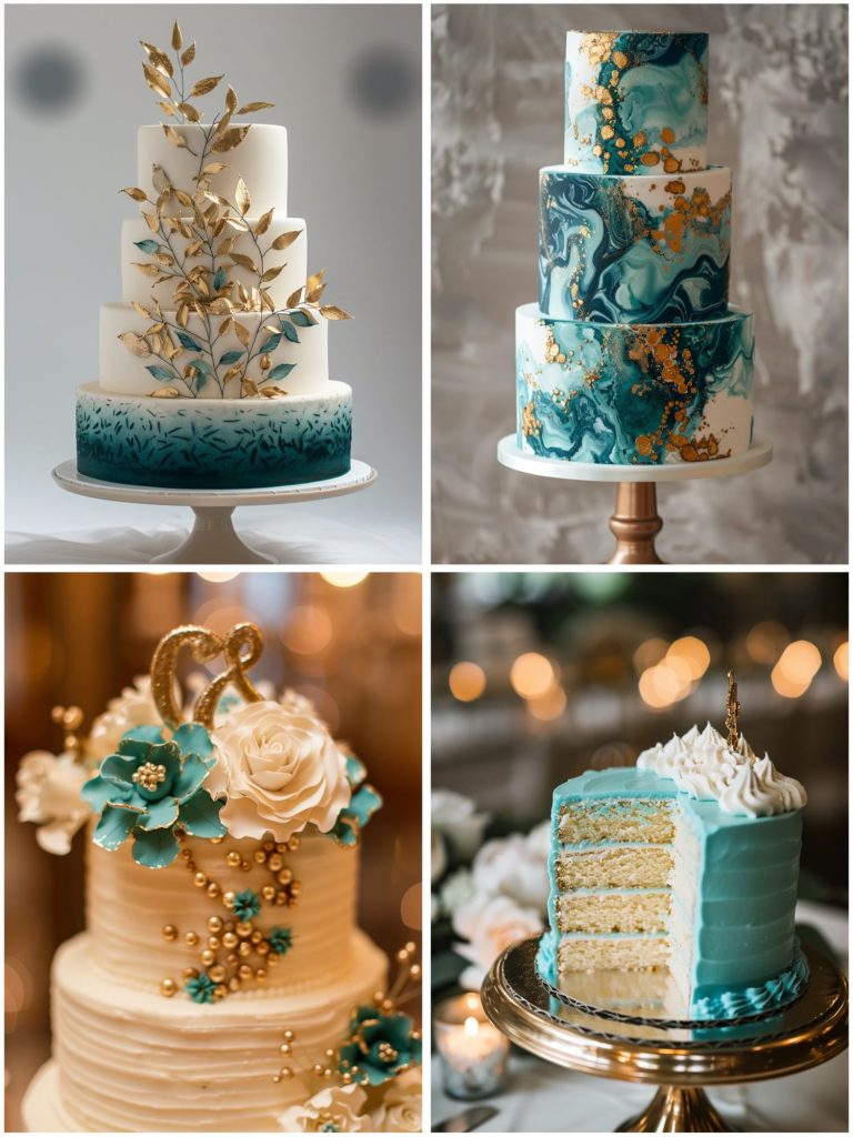 Luxurious Teal and Gold Wedding Theme Ideas for Opulence