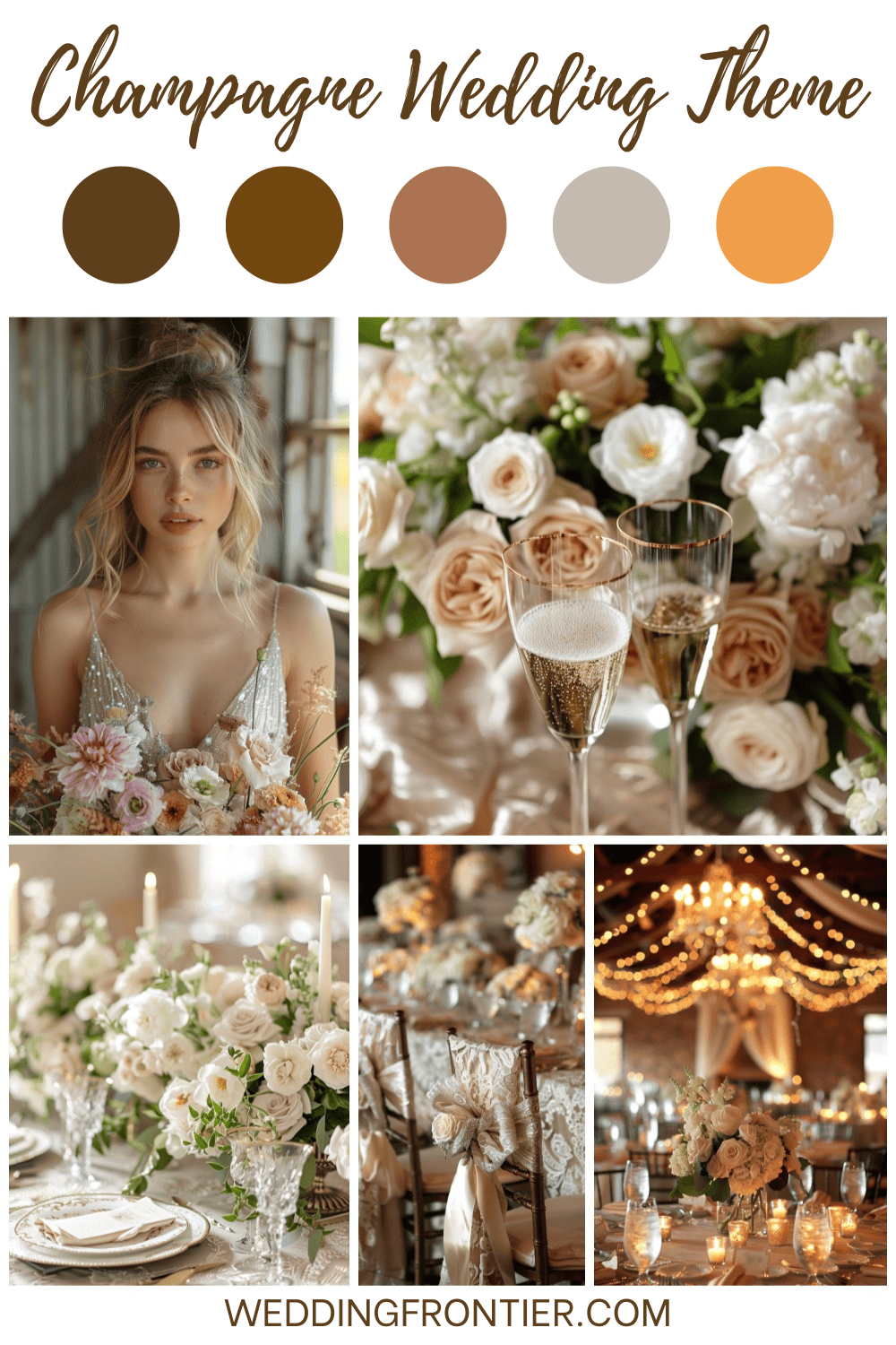 Elegant Champagne Wedding Theme Ideas