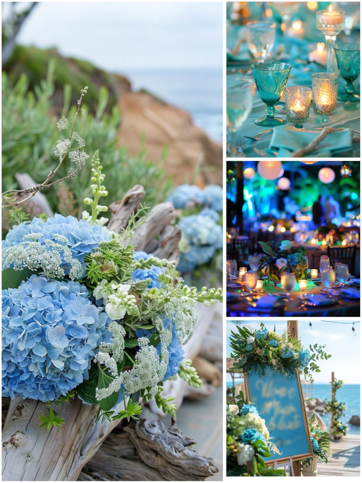 Harmonious Blue and Green Wedding Ideas