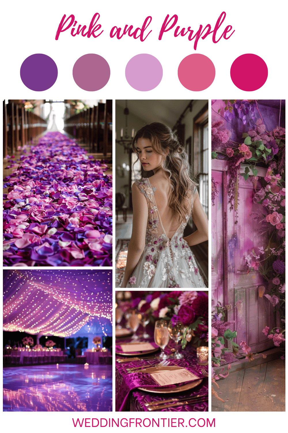 Sweet Pink and Purple Wedding Theme Ideas for Dreaminess