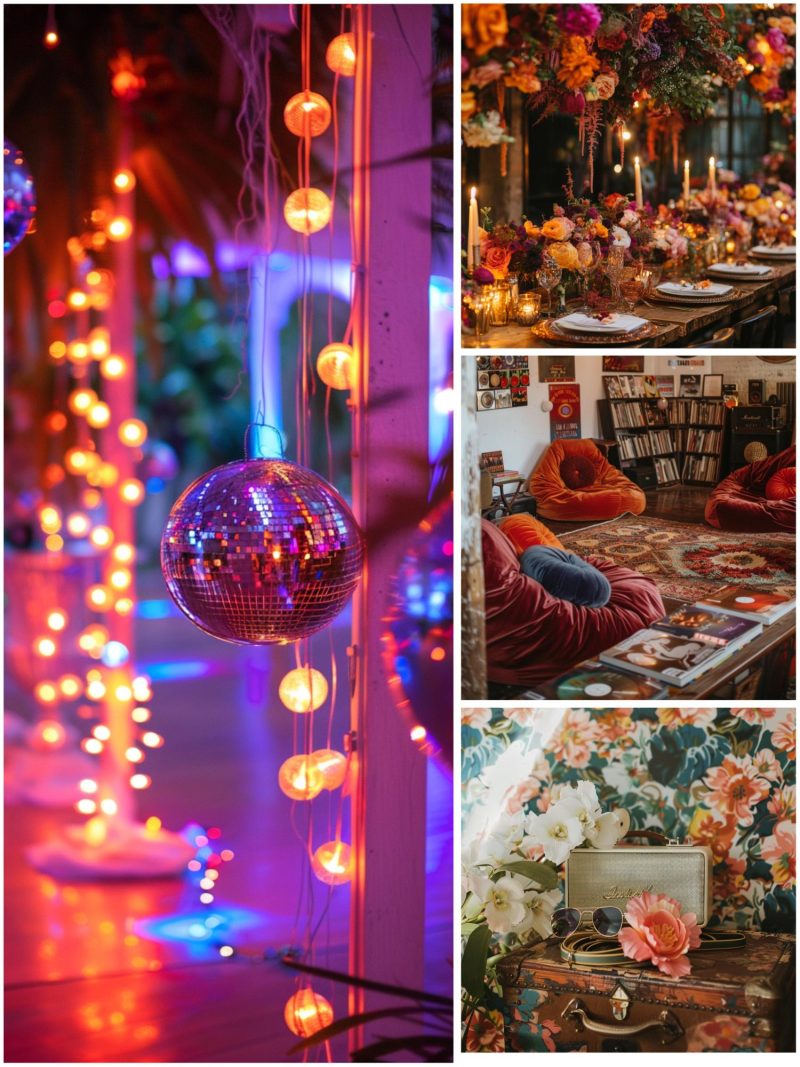 Retro 70s Wedding Theme Ideas for a Groovy Day