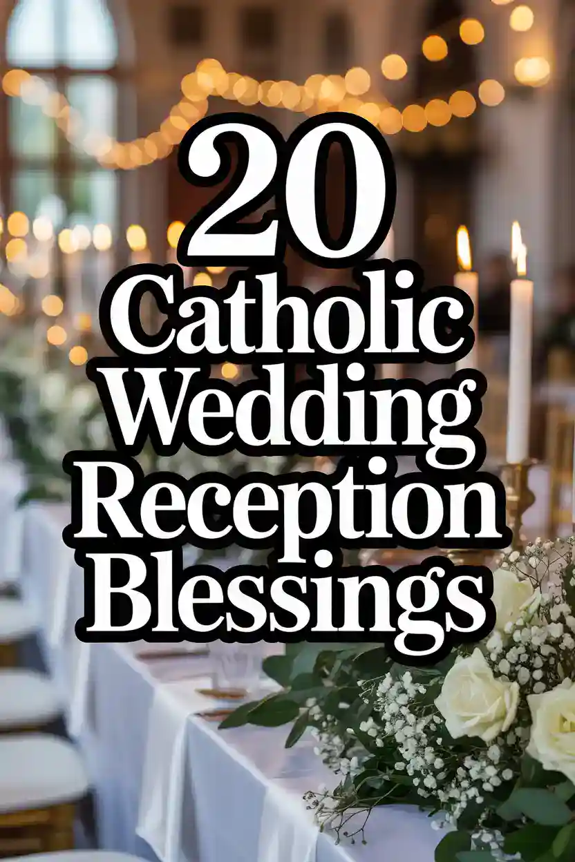 20 Catholic Wedding Reception Blessings