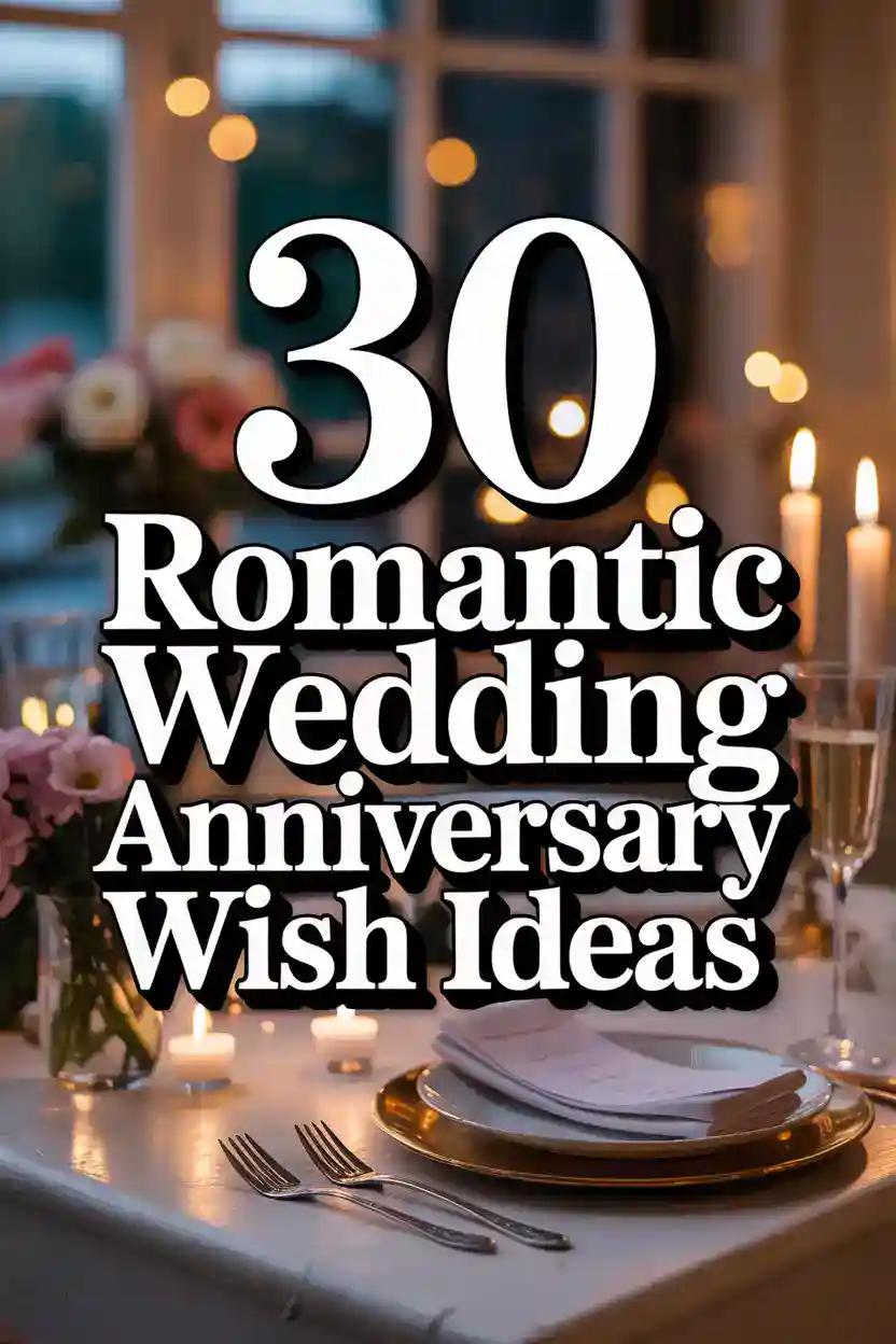 30+ Romantic Wedding Anniversary Wish Ideas