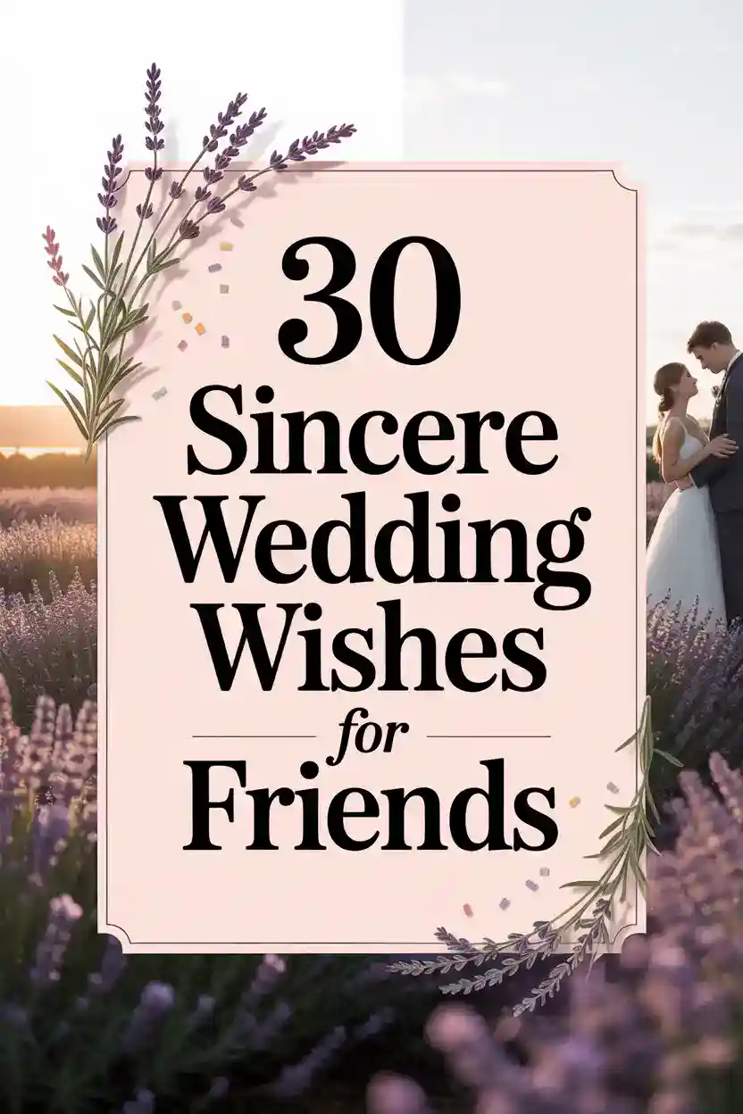 30+ Sincere Wedding Wishes for Friends
