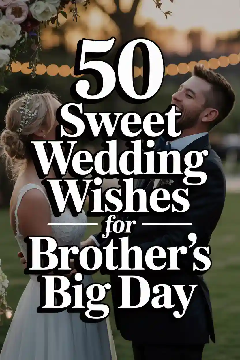 50+ Sweet Wedding Wishes for Brother’s Big Day