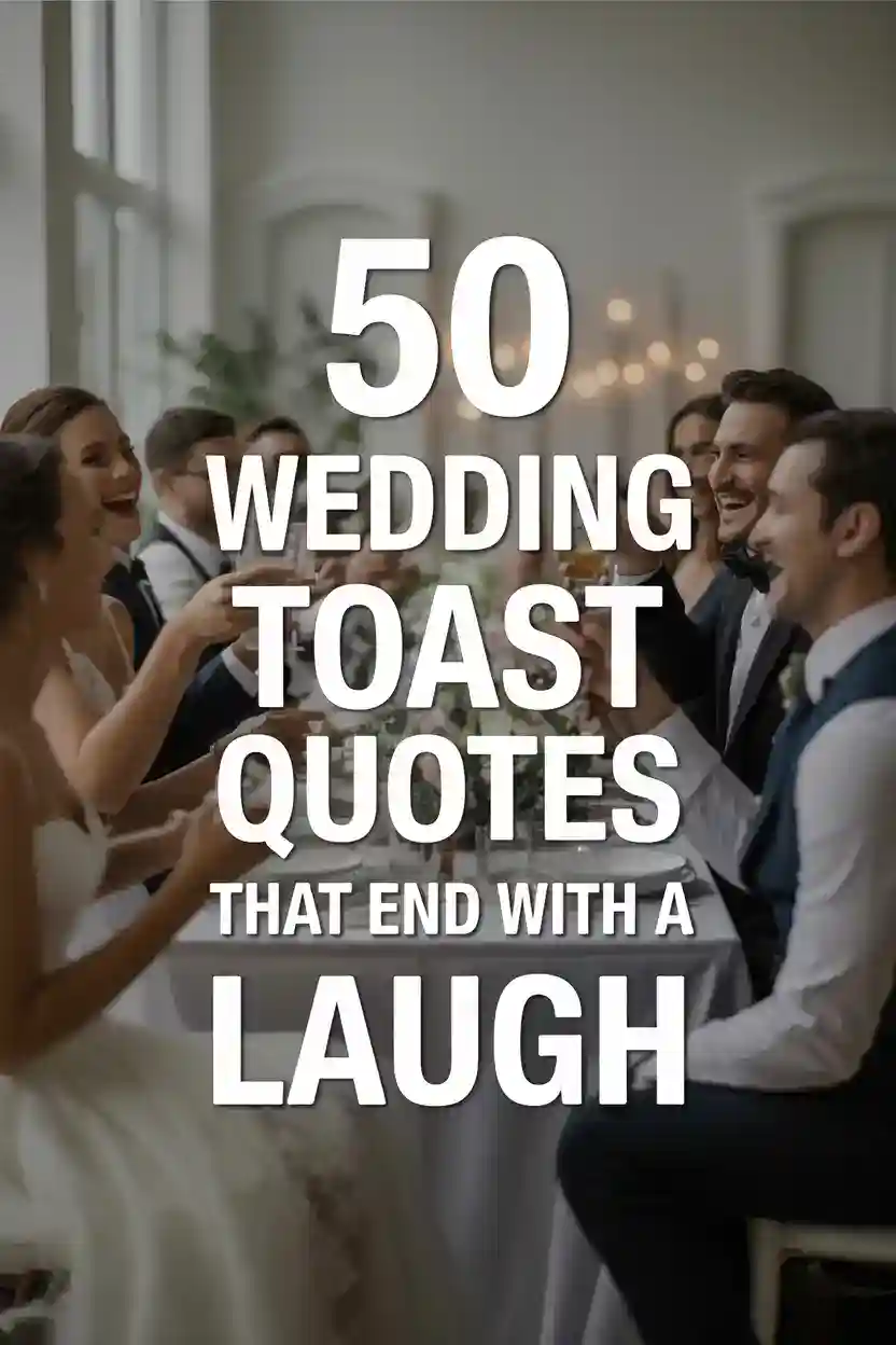 50 Wedding Toast Quotes That End with a Laugh