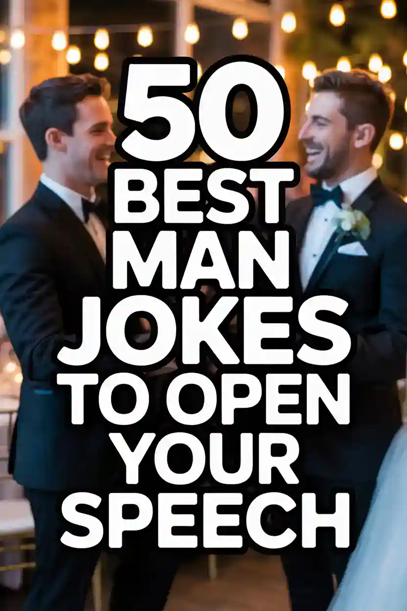 50 Best Man Jokes to Open Your Speech