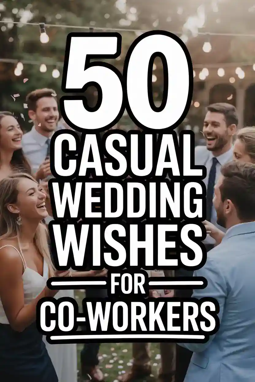 50+ Casual Wedding Wishes for Co-Workers