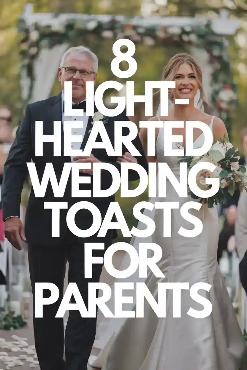 8 Light-Hearted Wedding Toasts for Parents