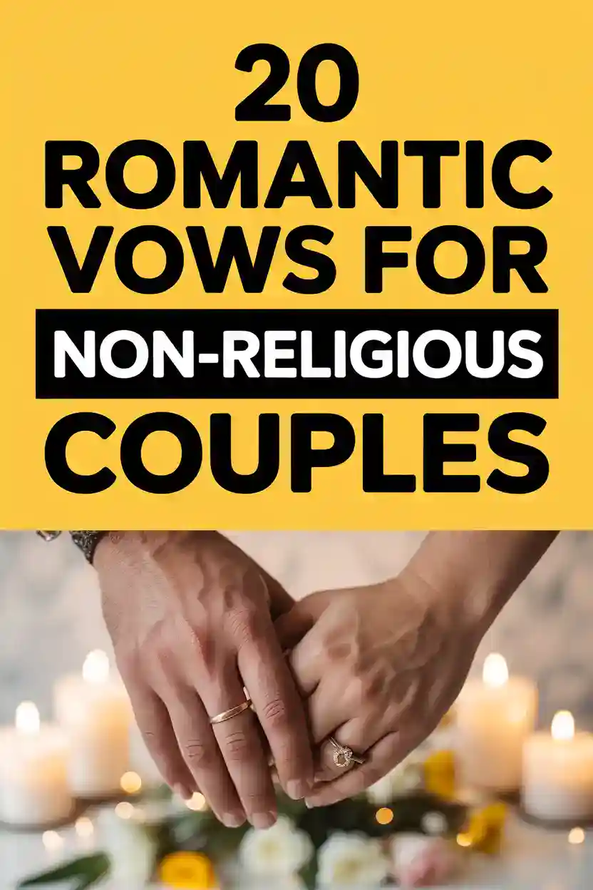 20 Romantic Vows for Non-Religious Couples