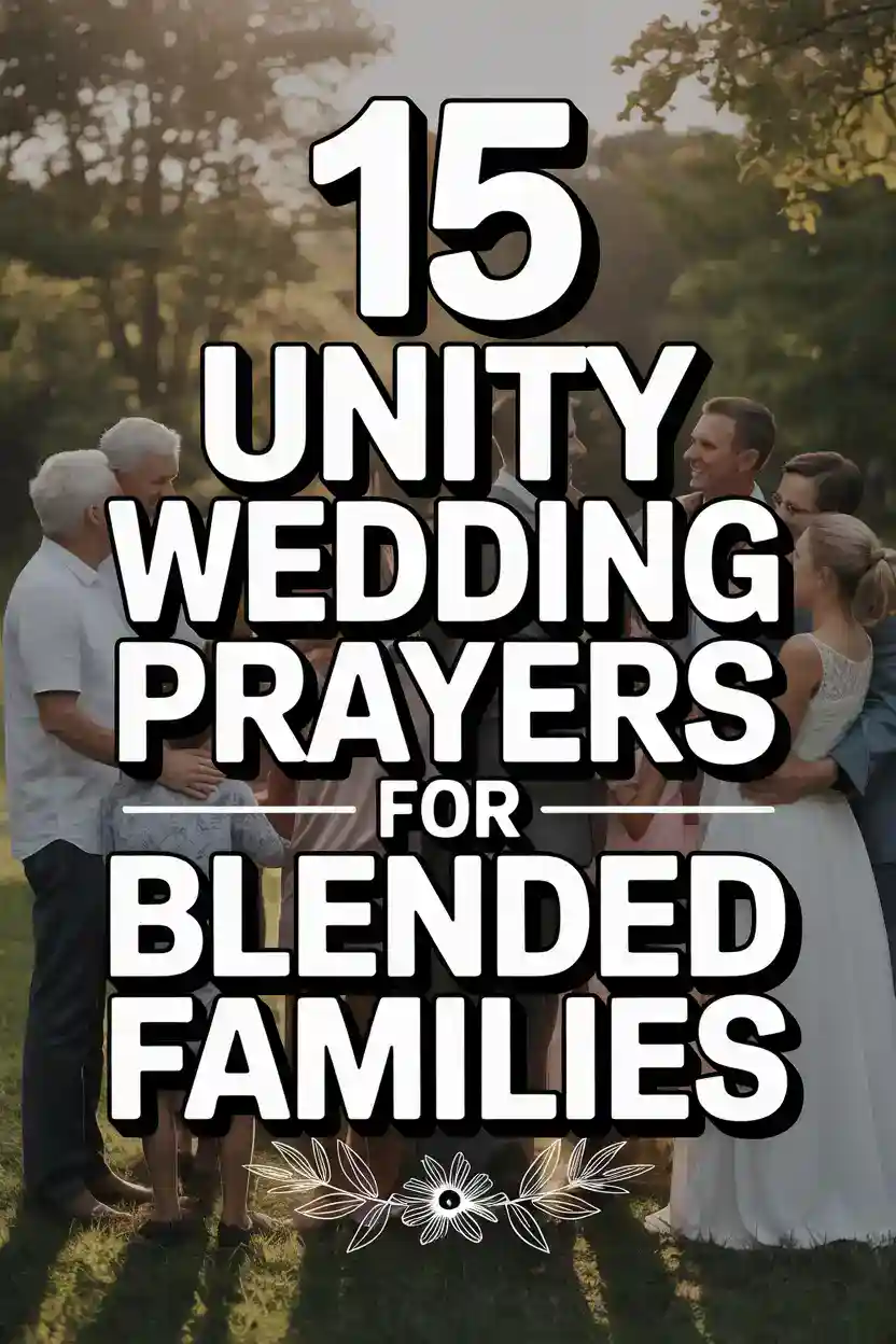 15 Unity Wedding Prayers for Blended Families