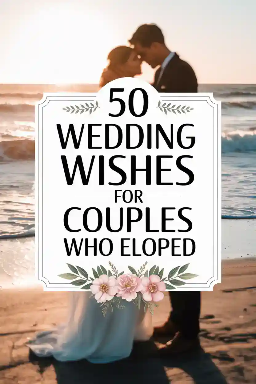 50+ Wedding Wishes for Couples Who Eloped